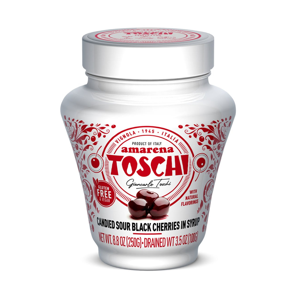 TOSCHI Amarena tumedad kirsid siirupis, 250g – MOOP MARKET